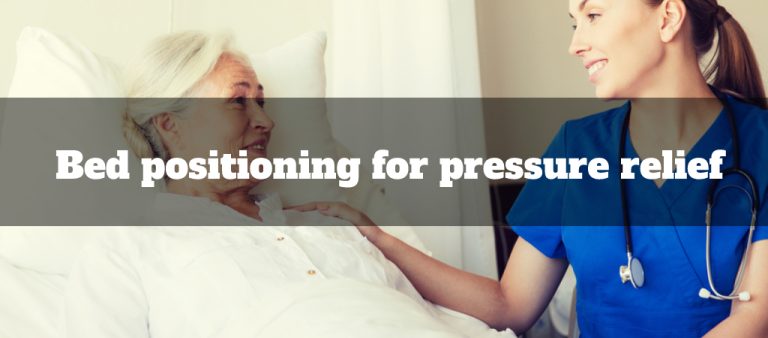 Bed positioning for pressure relief - Rolstoel